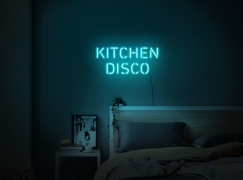 Kitchen Disco Signkitchen Disco Neon Signkitchen Disco Led - Etsy