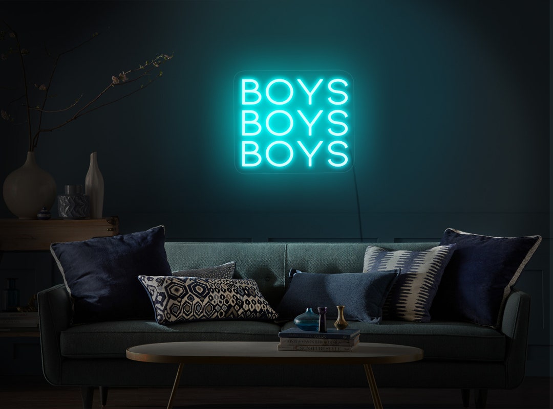 Boys Boys Boys Neon Sign,boys Boys Boys Led Sign,boys Boys Boys Light ...