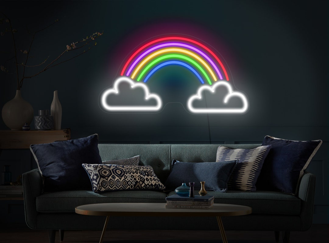 Rainbow Neon Sign, Rainbow Led Light, Rainbow Cloud Light up Sign,anime ...