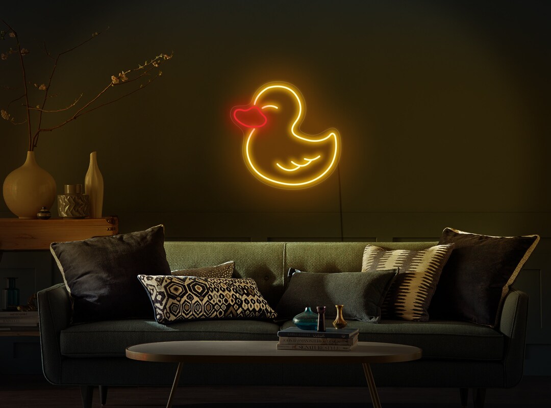 Duck Neon Sign Wall Art, Duck Led Light, Rubber Duck Neon Sign, Bird ...