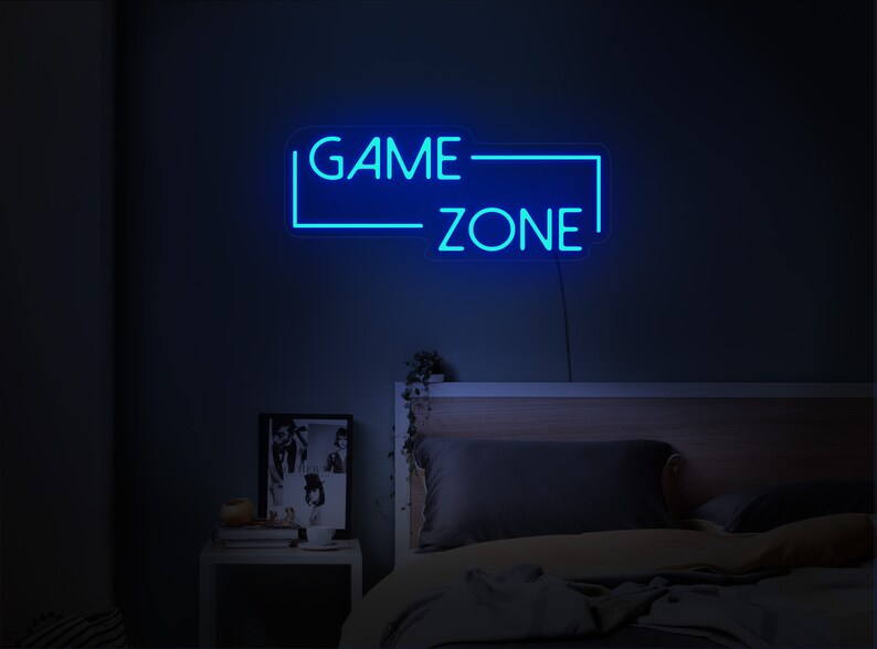 Game zone neon signGame zone led signGame zone wall | Etsy