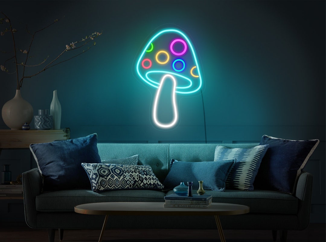 Mushroom Neon Sign, Mushroom Led Light, Mushroom Light, Forest Neon ...