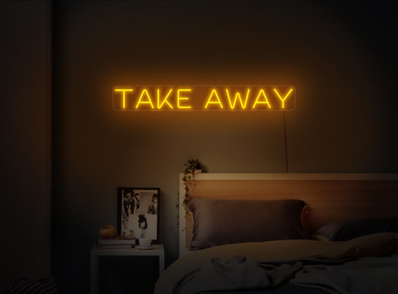 Take Away Neon Sign Take Away Led Sign Take Away Light Sign - Etsy