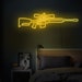 Rifle Neon Sign,rifle Neon Light,gun Neon Sign,gun Led Sign,gun Light ...
