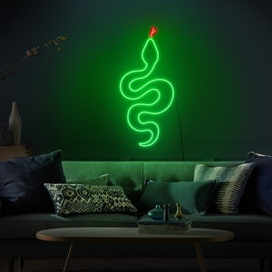 Snake Neon Sign,snake Led Sign,snake Light Sign,snake Wall Art,snake ...