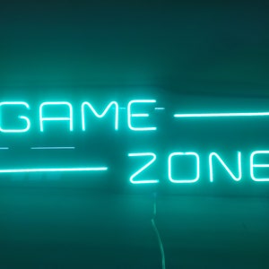 Game Zone Neon Sign,game Zone Led Sign,game Zone Wall Decor,game Room ...