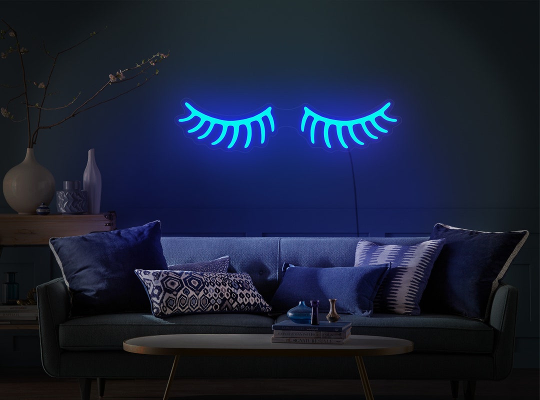 Lashes Neon Sign,lashes Led Sign,lashes Light Sign,lashes Wall Decor ...