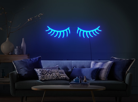 Lashes Neon Signlashes Led Signlashes Light Signlashes Wall | Etsy