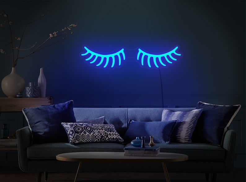 Lashes Neon Signlashes Led Signlashes Light Signlashes Wall | Etsy