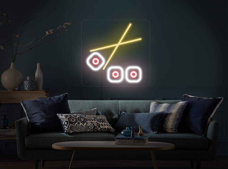 Sushi Neon Signsushi Led Signsushi Wall Decorjapan Neon - Etsy