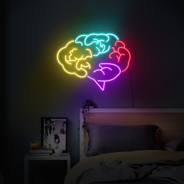 Neon Brain Light - Etsy