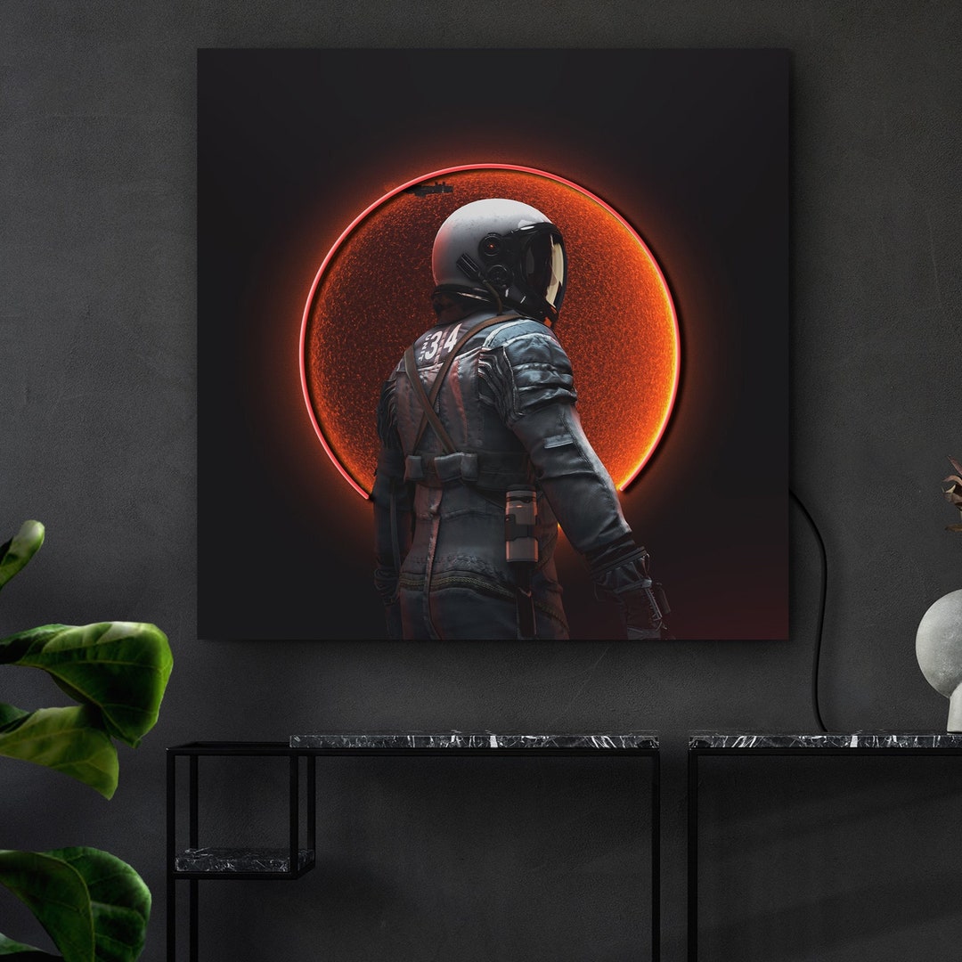 Astronaut Light up Sign, Astronaut Neon Sign, Spaceman Neon Sign, Space ...