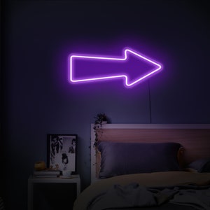 Arrow Neon Sign, Arrow Led Sign, Arrow Light up Sign, Arrow Neon Light ...