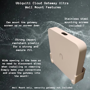 Wall Mount for Ubiquiti Unifi Gateway Ultra - Versatile Orientation and ...