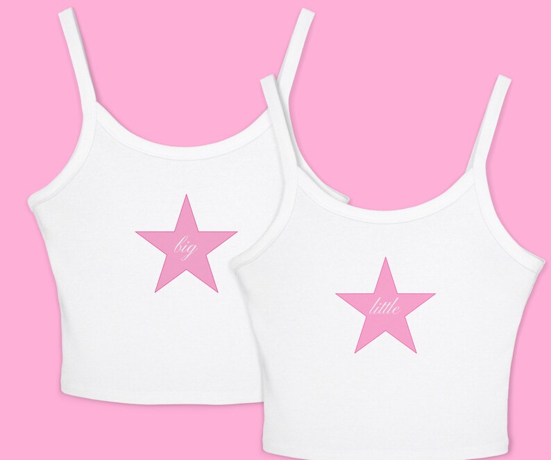 Big Little Reveal Star Theme// Big Little Tank Top// Big Little Reveal ...