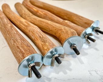 Natural Wood Bird Perch - Etsy