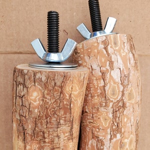 Two Large Natural Bird Perches, Wood Parrot Stand, Macaw Perch ...