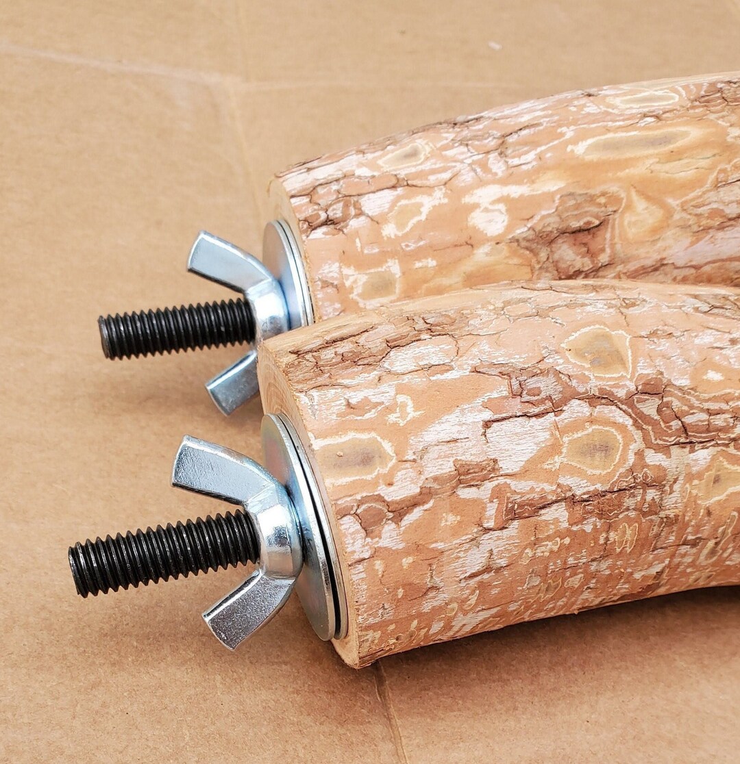 Two Large Natural Bird Perches, Wood Parrot Stand, Macaw Perch ...