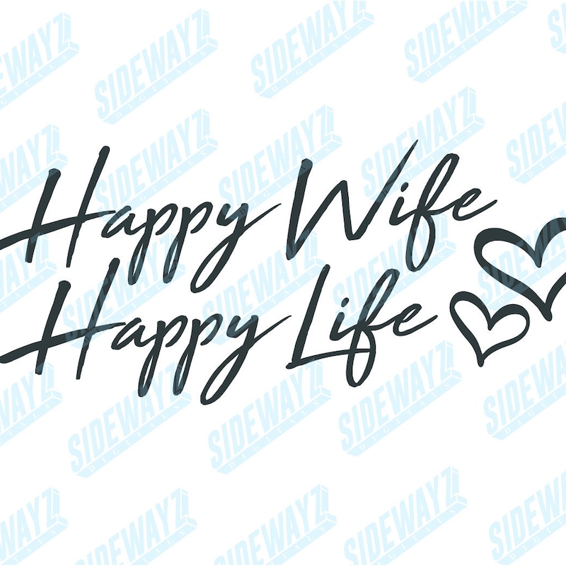 Happy Wife Happy - Etsy