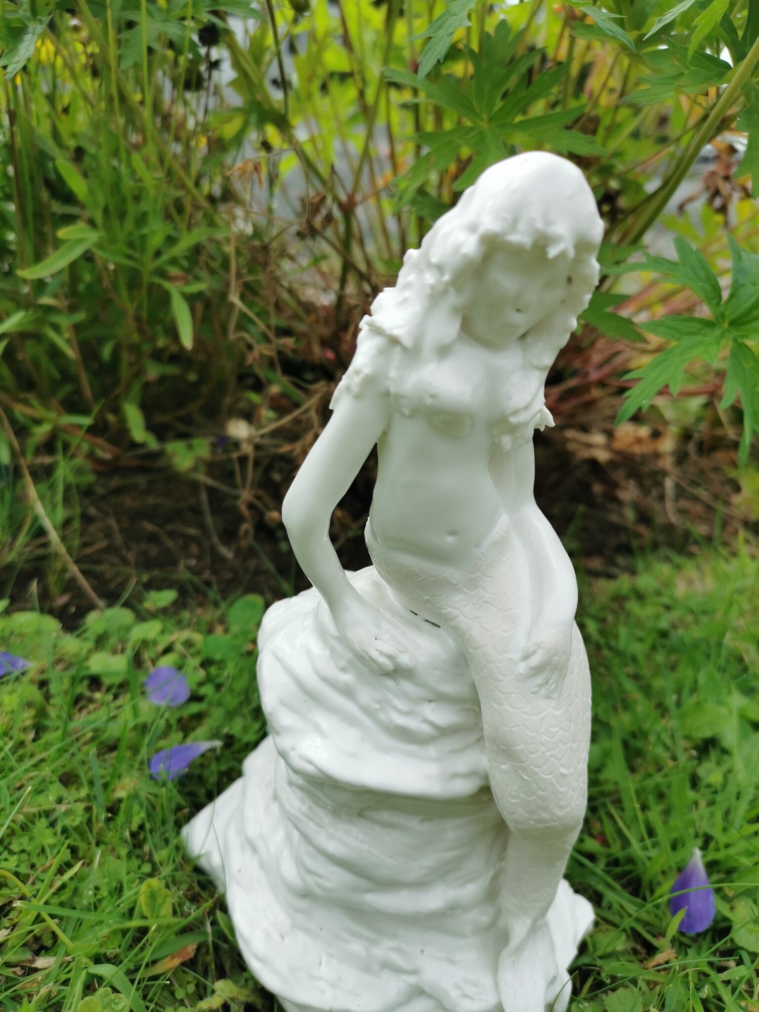 Mermaid on the Rocks Handbuilt Porcelain Sculpture - Etsy Israel