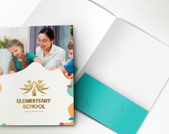 Custom Luxury Presentation Folder Printing With Embossed FOIL Presentation Folders for ...