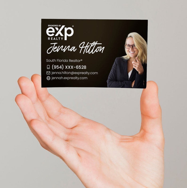 Exp Realty Digital Product Business Card Template Custom Design - Etsy