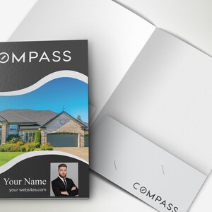 Compass Custom Presentation Folder Printing With Soft Touch Laminating ...