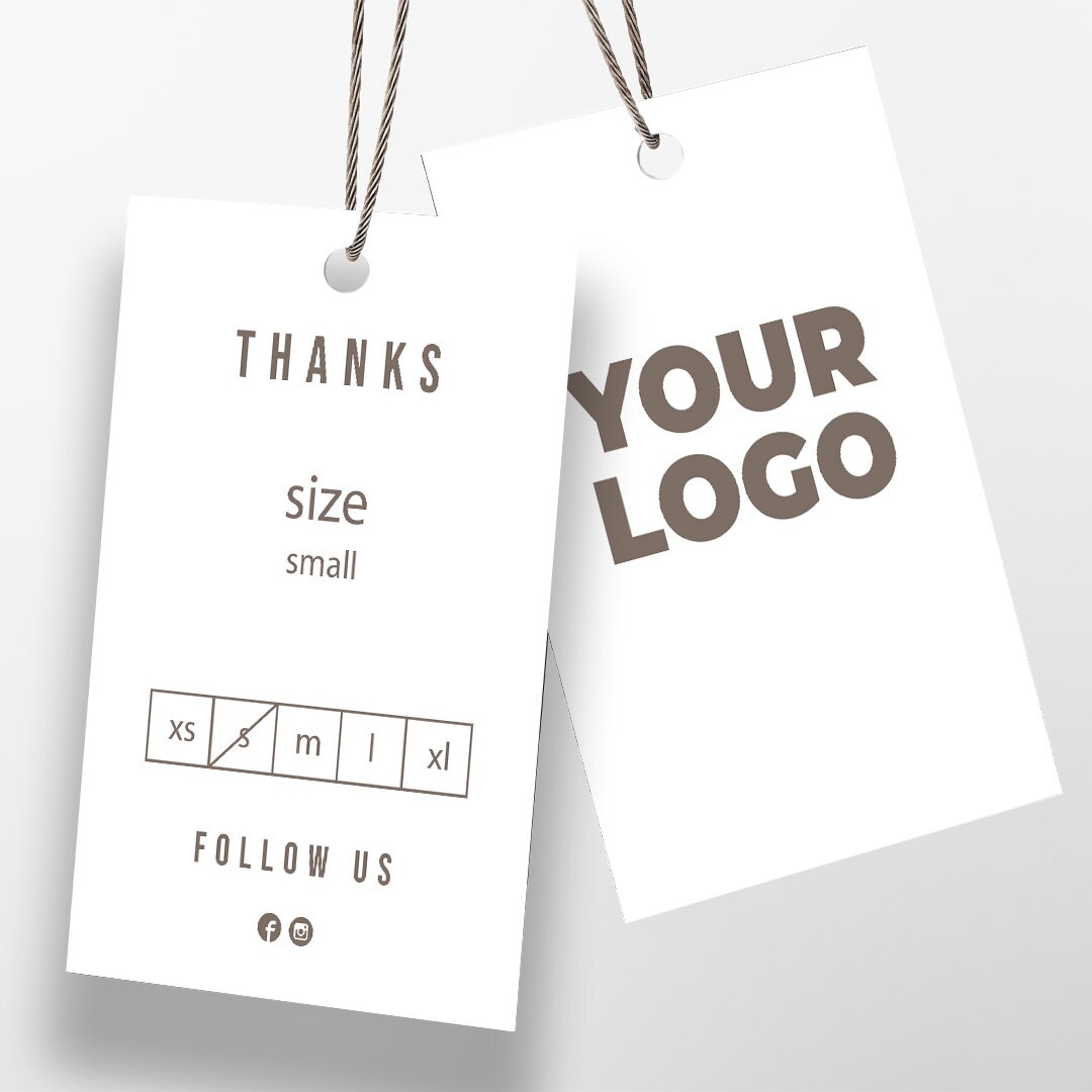 Custom Hang Tags Clothing Swing Tags Hanging Tag Paper Tags Clothing ...