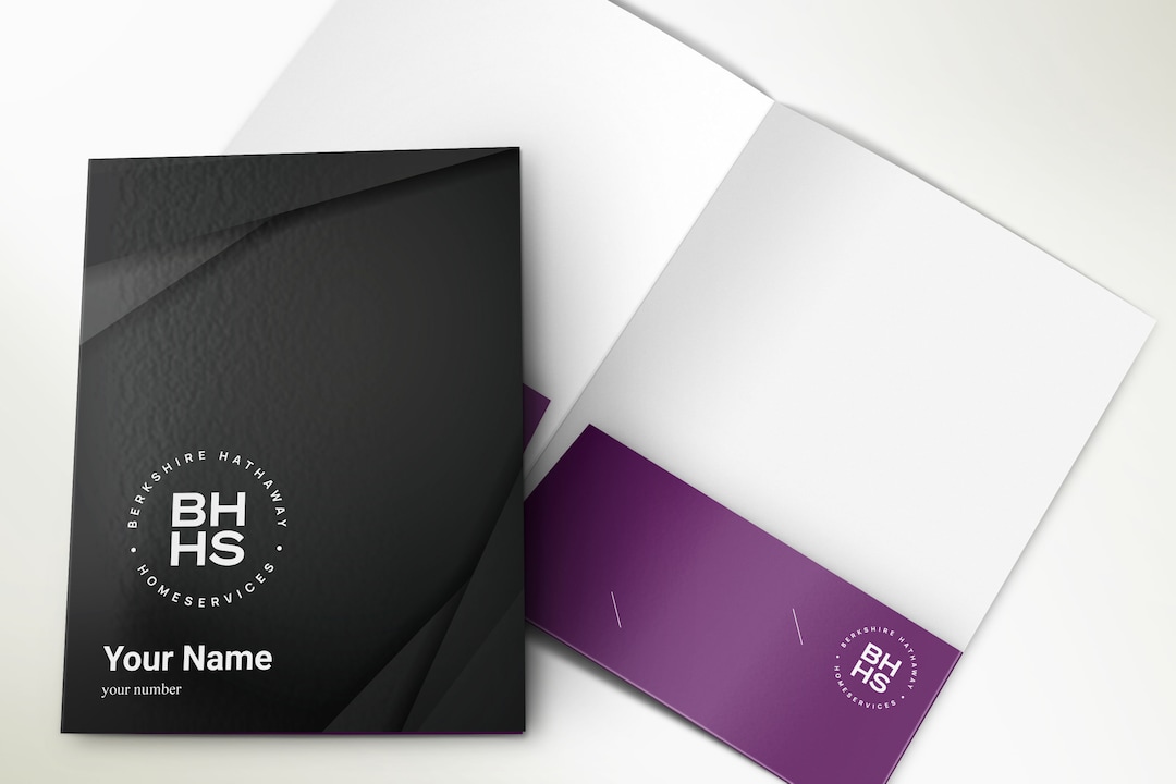Berkshire Hathaway Presentation Folder Velvet Laminating With Your Logo ...