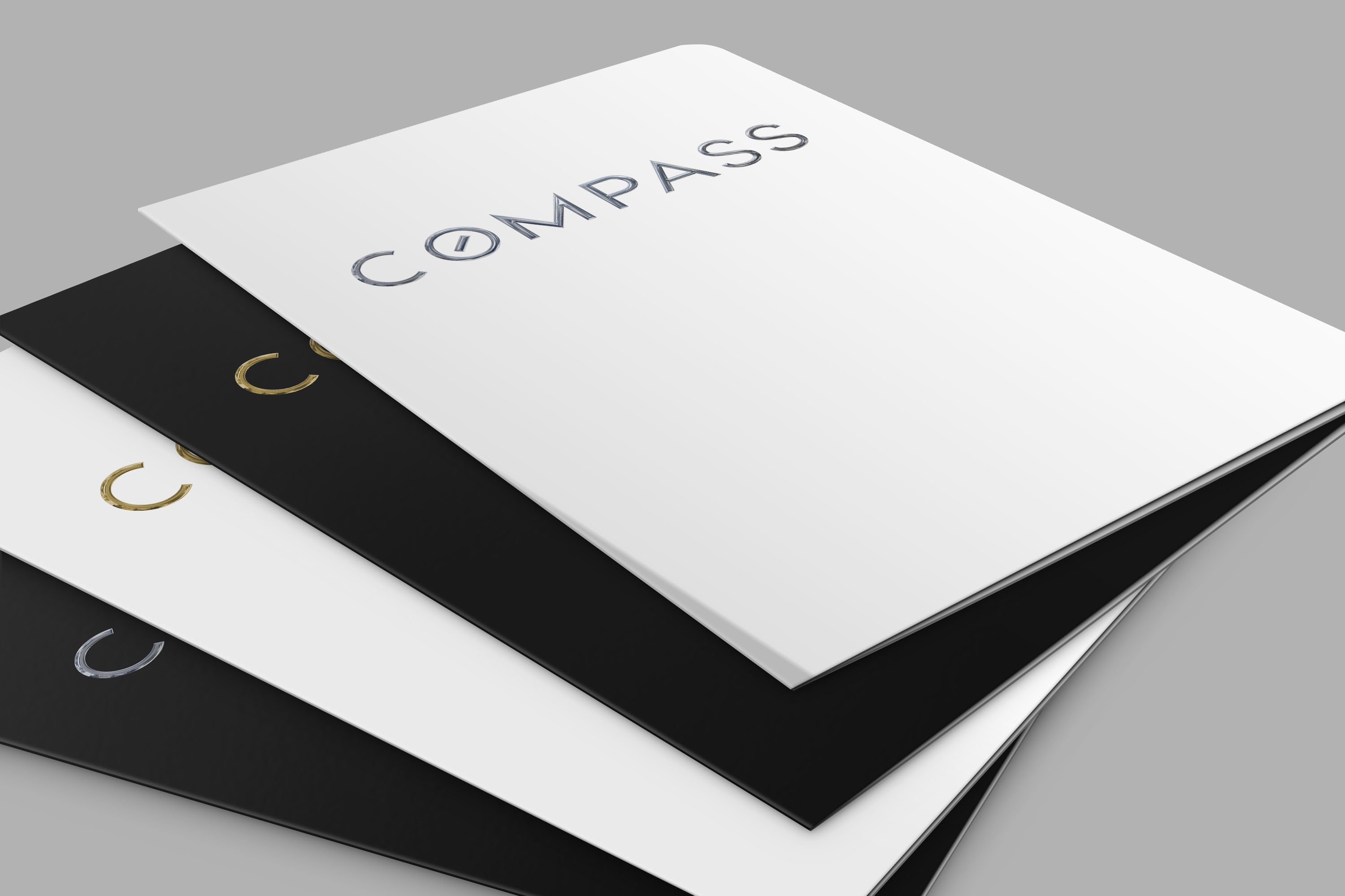 Compass Presentation Folders With Embossed Foil pack - Etsy