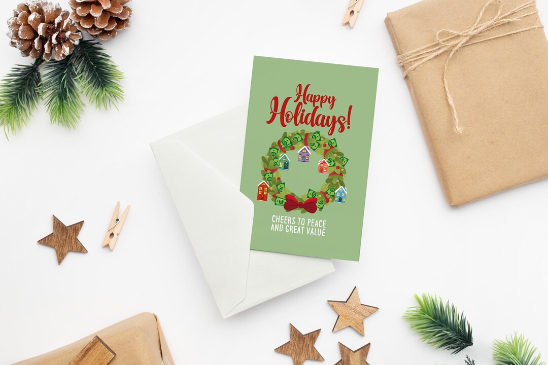 Realtor Holiday Greetings | Festive Real Estate Cards | Merry Realtor ...
