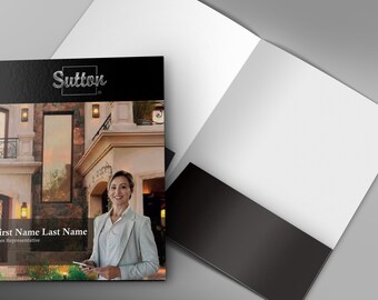 Custom Luxury Presentation Folder Printing With Embossed FOIL Presentation Folders for ...