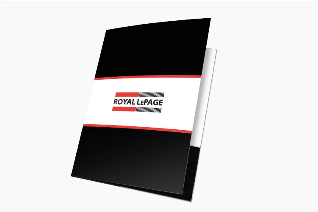 Royal Lepage Presentation Folder Velvet Laminating With Your Logo Soft ...