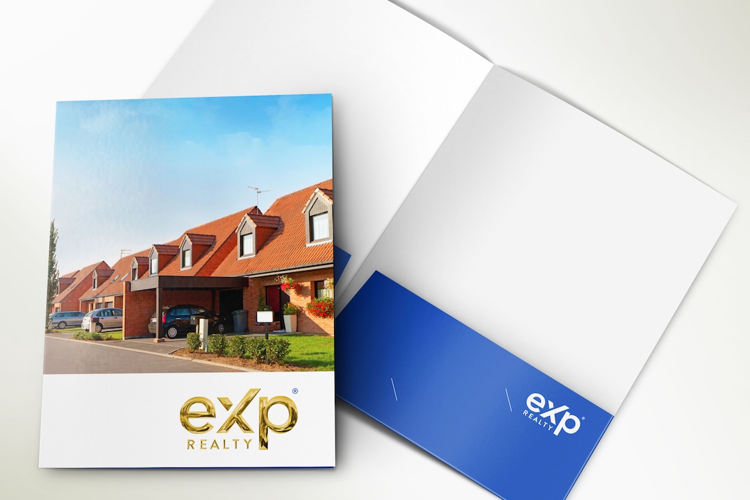 Exp Realty Custom Luxury Presentation Folder Printing With Embossed FOIL 001 - Etsy