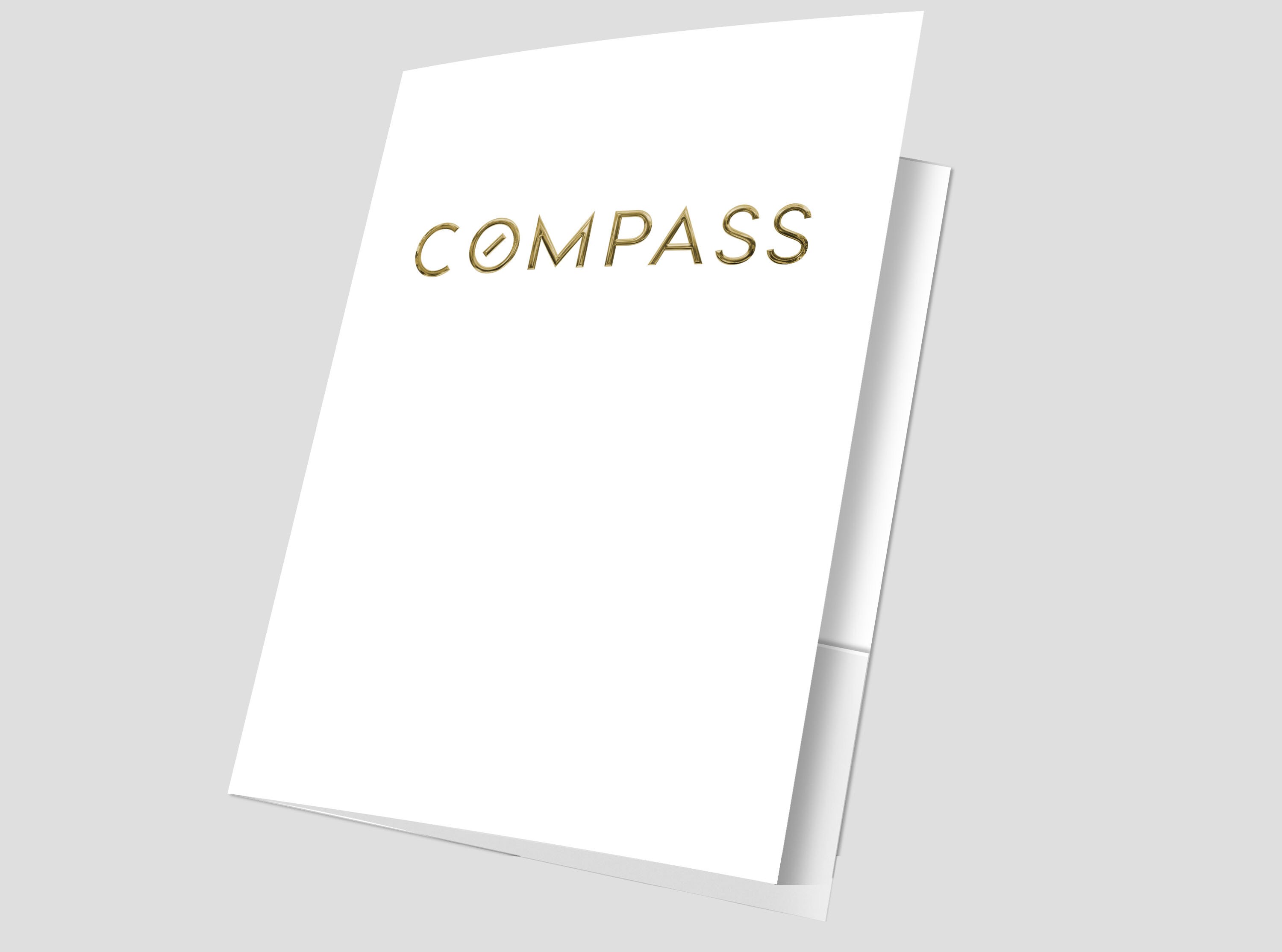 Compass Presentation Folders With Embossed Foil pack - Etsy