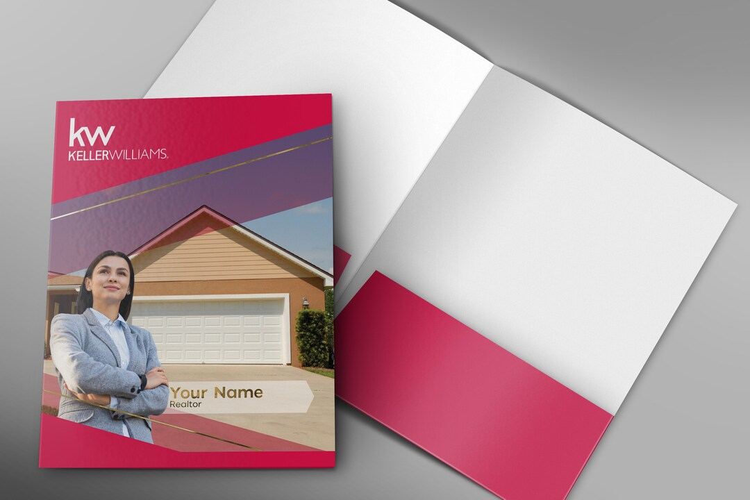 Keller Williams Presentation Folder Velvet Laminating With Your Logo ...