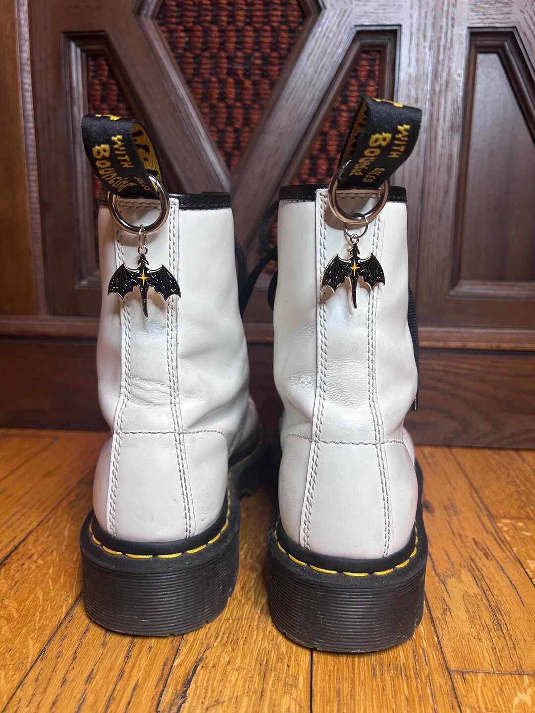 Black & Gold Dragon Boot Charms - Etsy