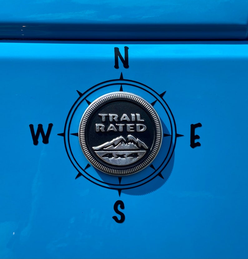 Trail Rated Badge Compass Decal - Etsy