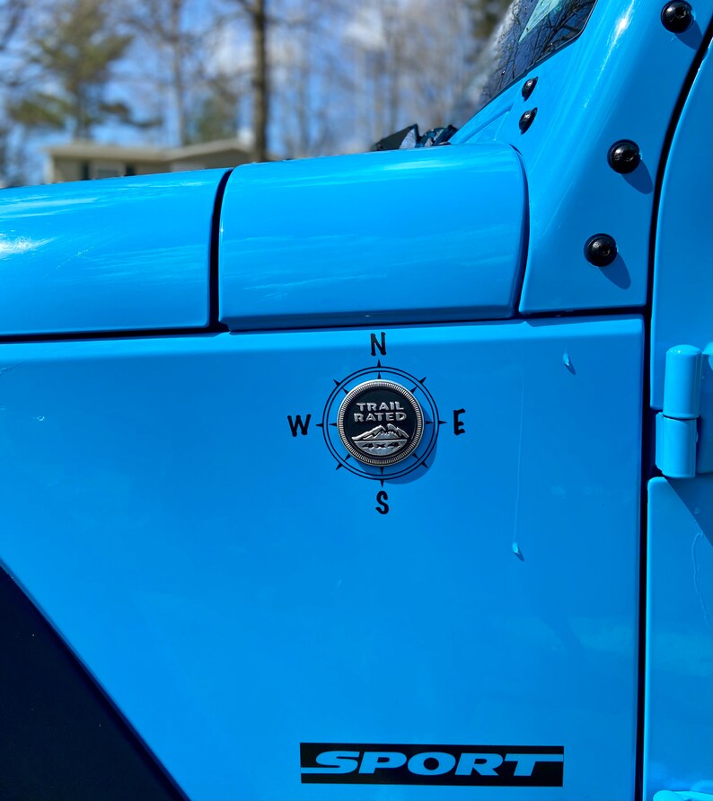 Trail Rated Badge Compass Decal - Etsy