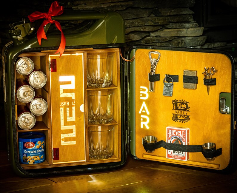Jerry Can Mini Bar FREE ENGRAVEMENT Ver.3 With Three Whisky - Etsy