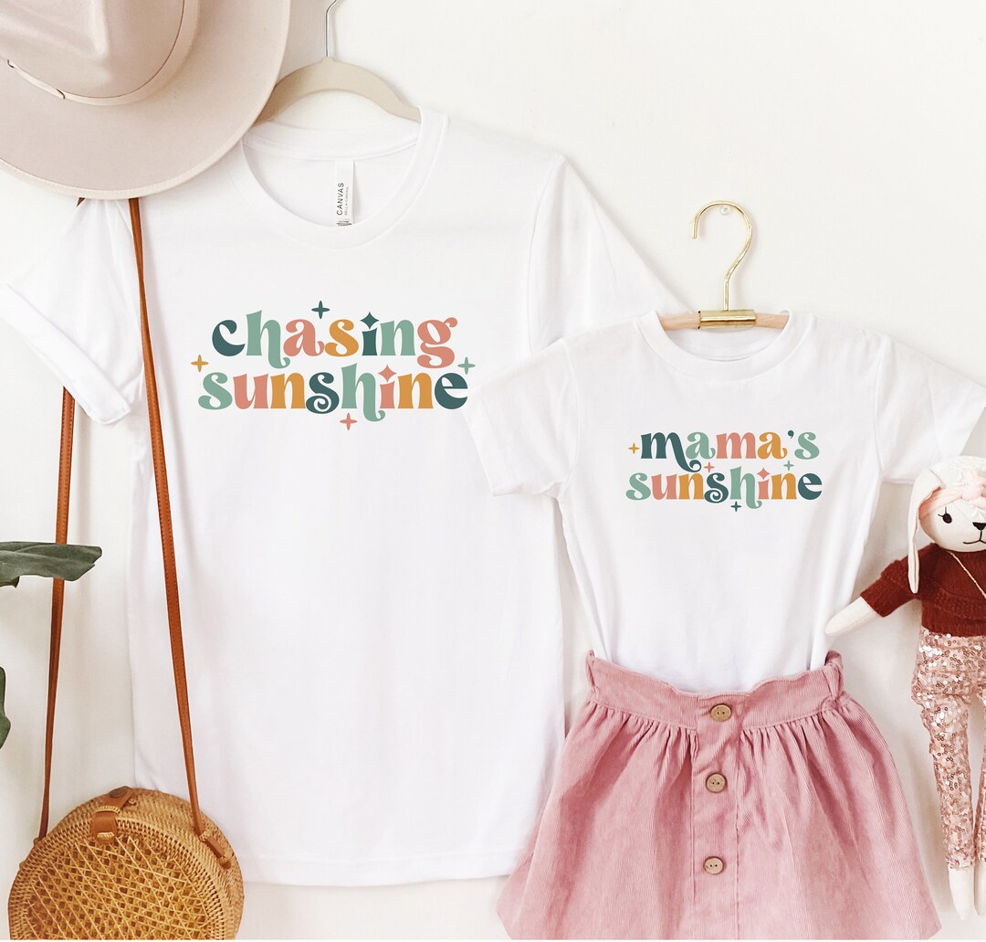 Chasing Sunshine, Mamas Sunshine Matching Tees , Retro Matching Mommy ...