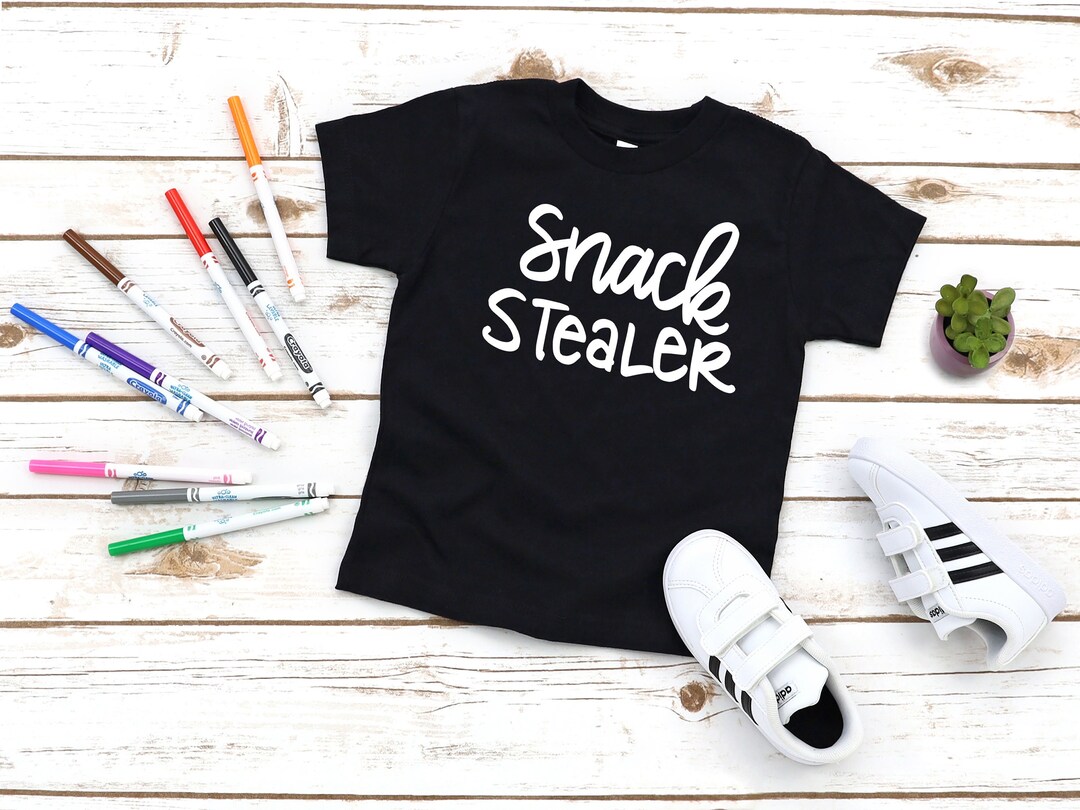 Snack Stealer, Funny Child Shirt, Baby Boy Bodysuit, Funny Hipster ...