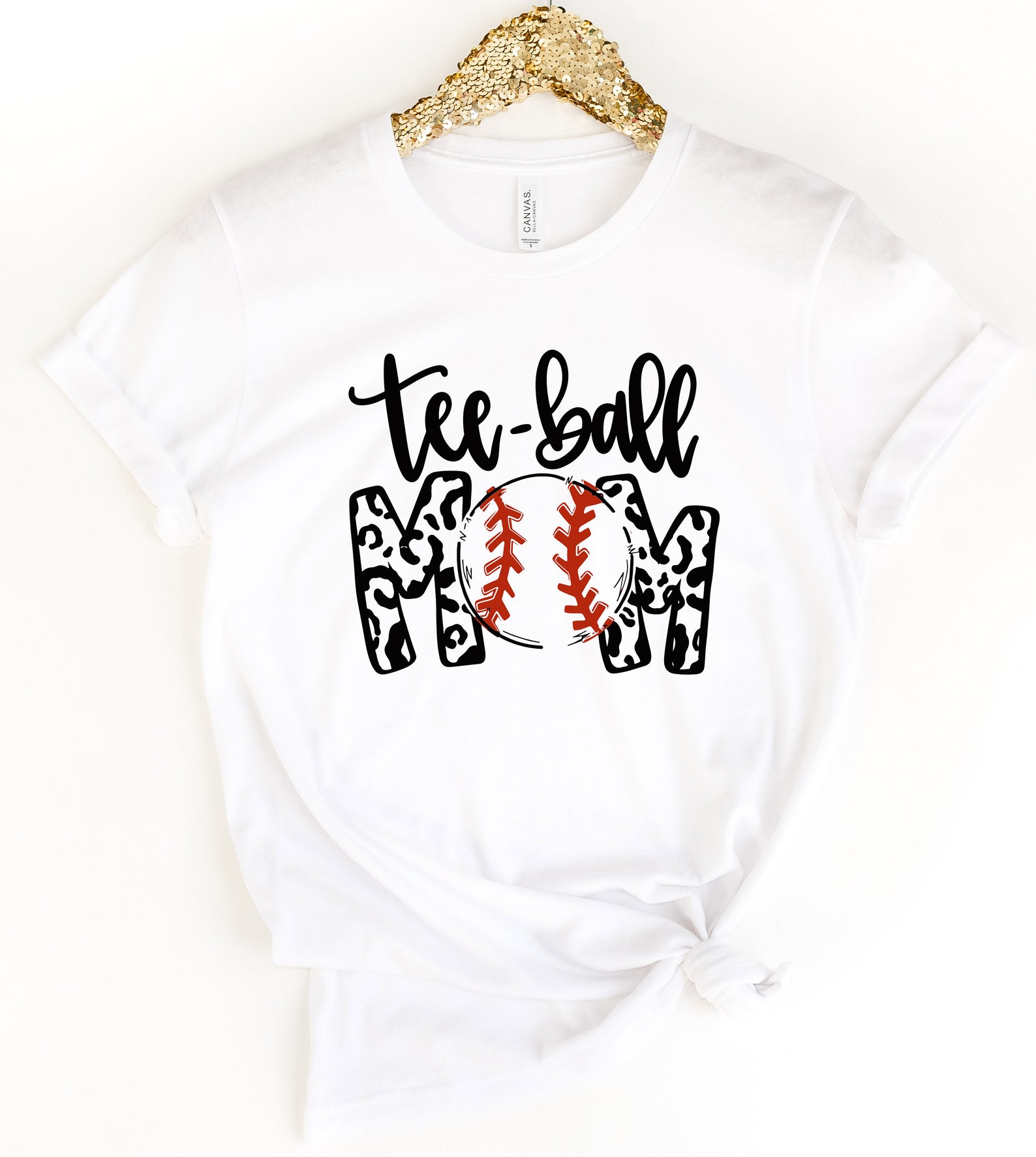 Tball Mom Leopard Shirt Custom T-ball Tshirt Customized - Etsy