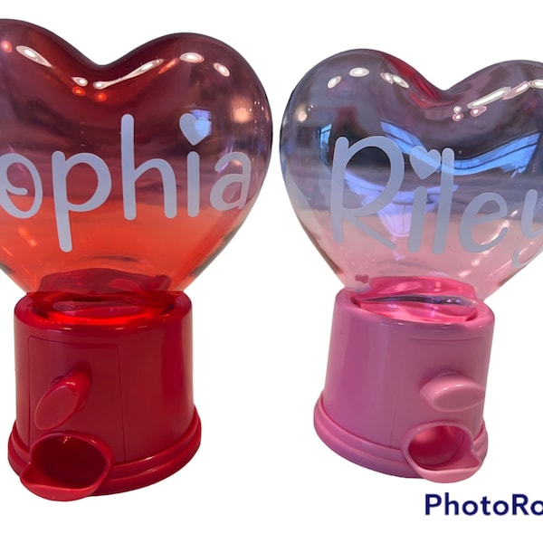 Personalized Valentine Candy Dispenser - Etsy