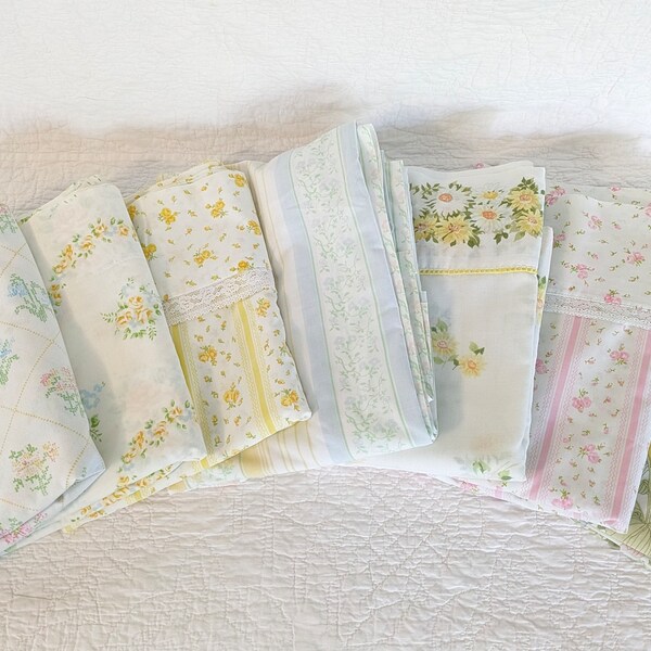 Vintage Floral Sheet - Etsy