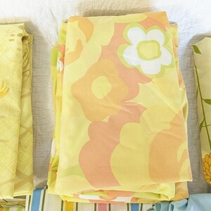 Vintage Twin Size Sheets in Various Colors and Patterns, Floral ...