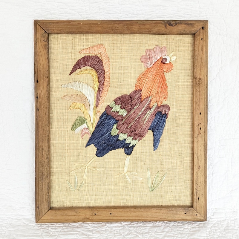 Framed Raffia Wall Art - Etsy