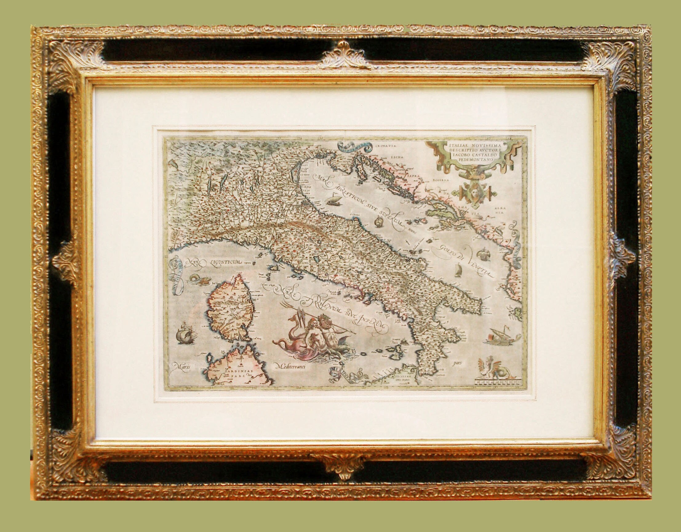 Abraham Ortelius Giacomo Gastaldi Map of Italy 1598 Copper - Etsy