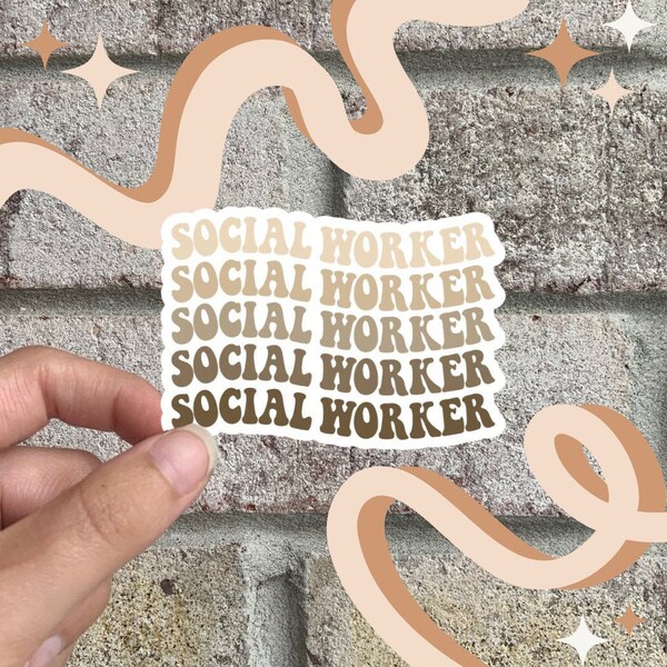 Social Work Car Decal - Etsy