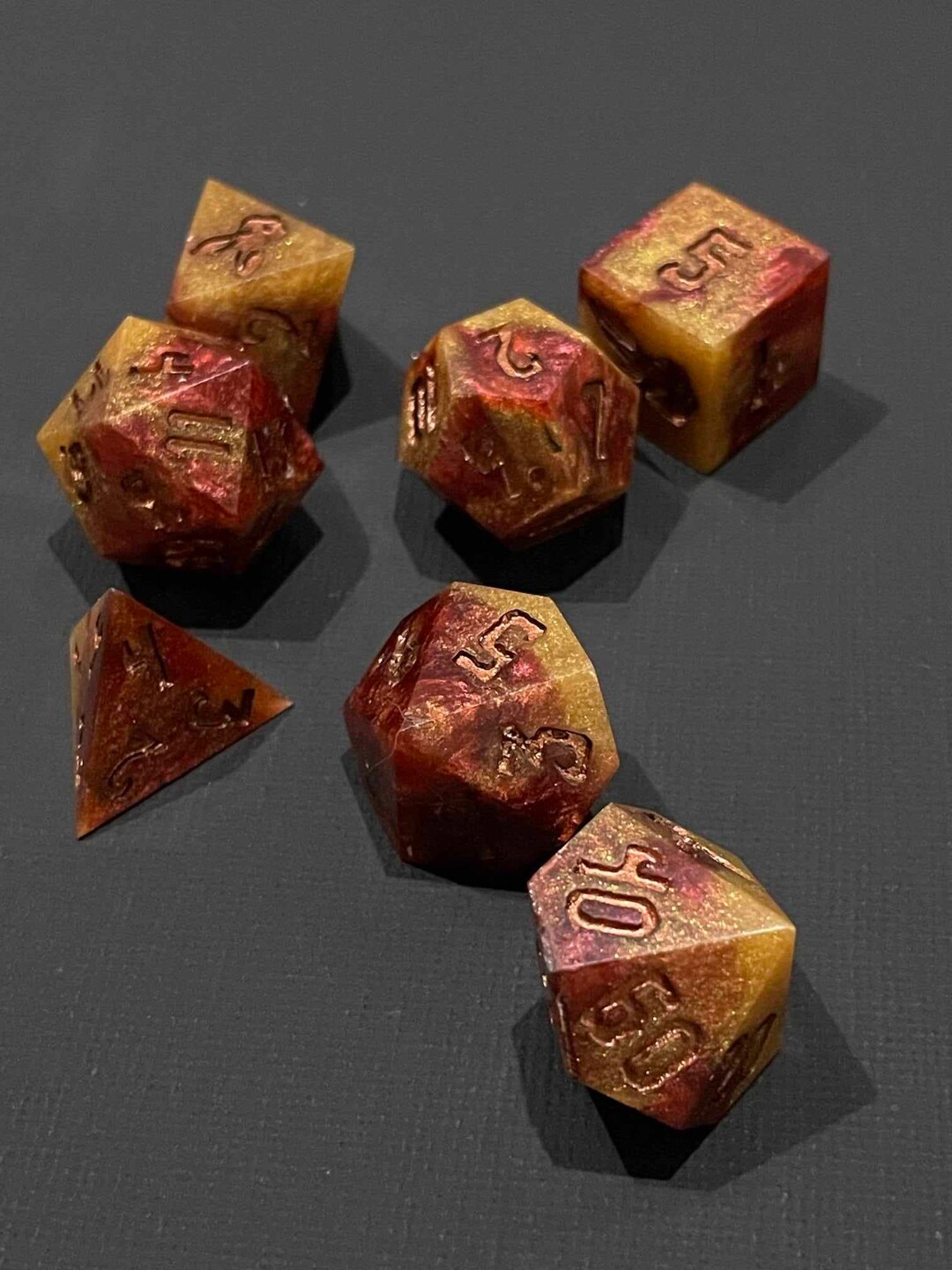 Hellfire DND Polyhedral Dice - Etsy